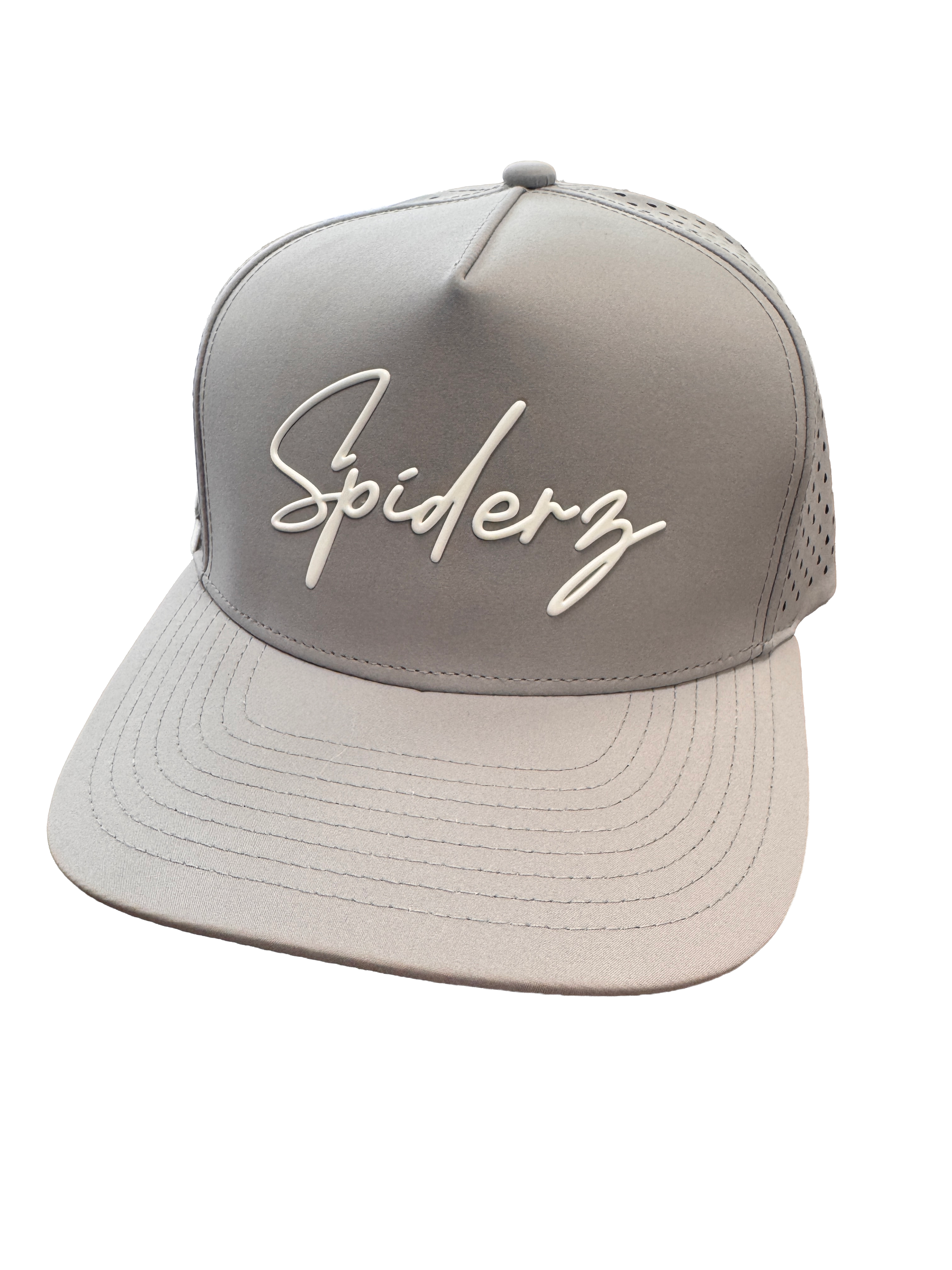 Spiderz Performance Golf Snapback Hat - Silver/White – Spiderz Sports