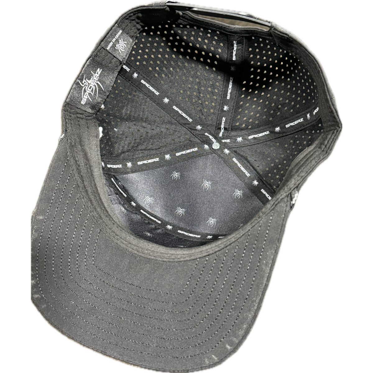 Spiderz 6-Panel Performance Snapback Hat - Black – Spiderz Sports