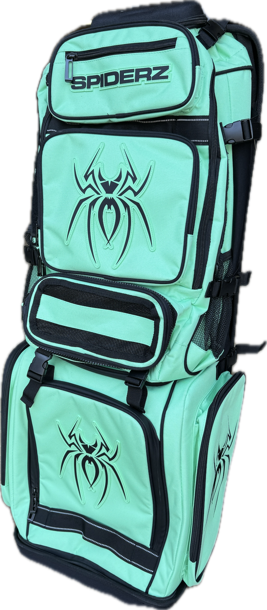 Spiderz "TARANTULA" Roller Bat Bag-Bat Pack Combo - Mint/Black ...
